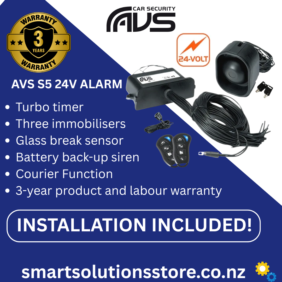 AVS Truck Alarm With Installation AVS S5 24V AS/NZS STANDARDS CERTIFIE