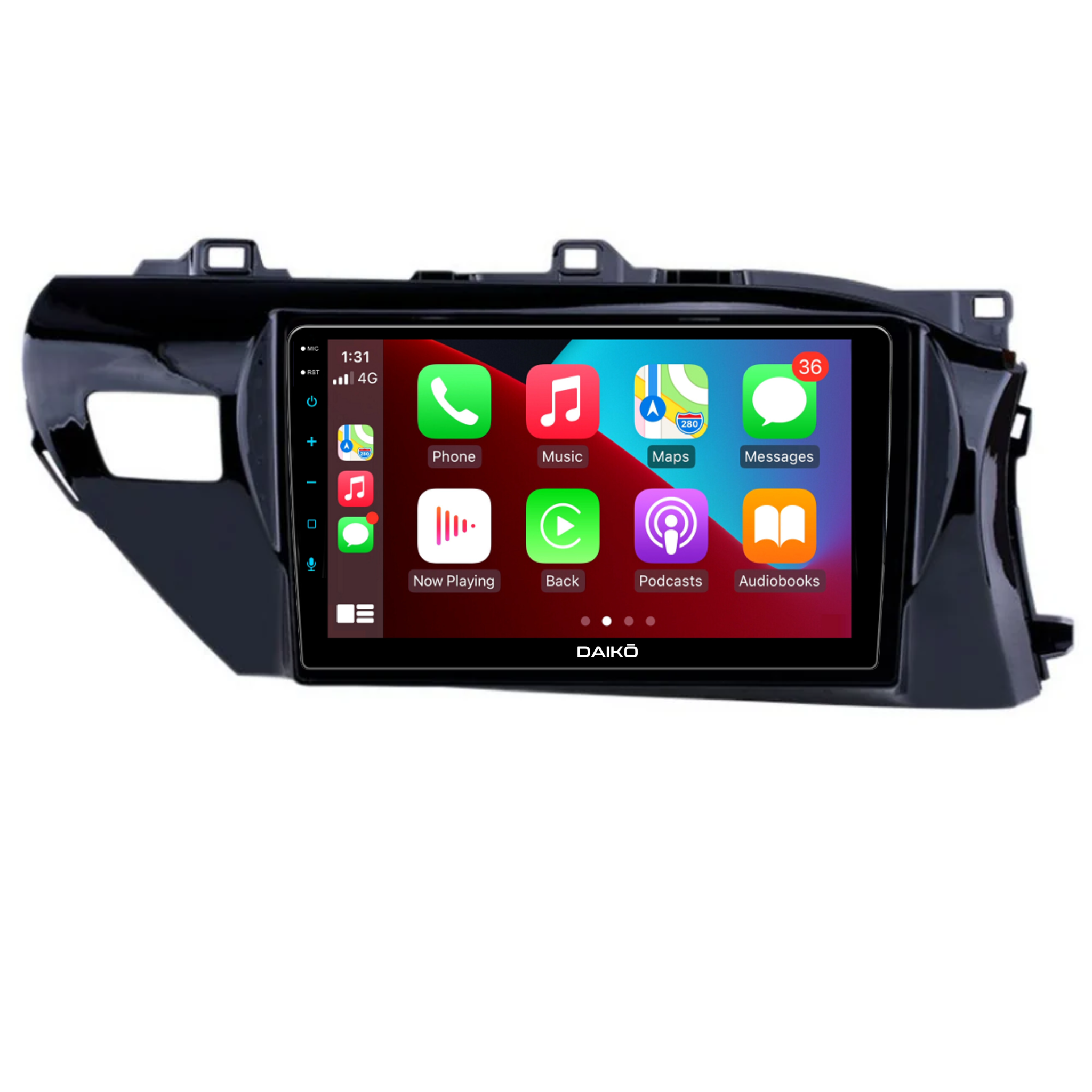 Daiko Multimedia Unit Wireless Carplay Android Auto For Toyota Hilux 2