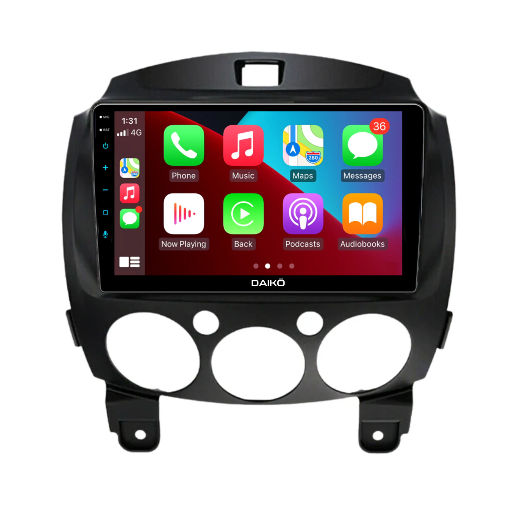 Daiko X Multimedia Unit Wireless Carplay Android 2GB RAM + 32GB Auto F