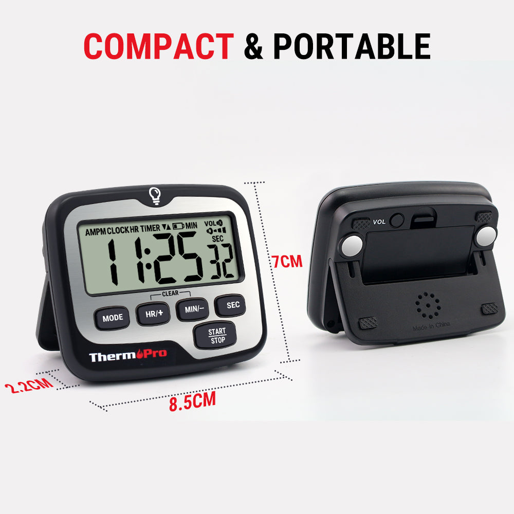 ThermoPro TM01 Digital Timer with Countdown Touchable Backlit