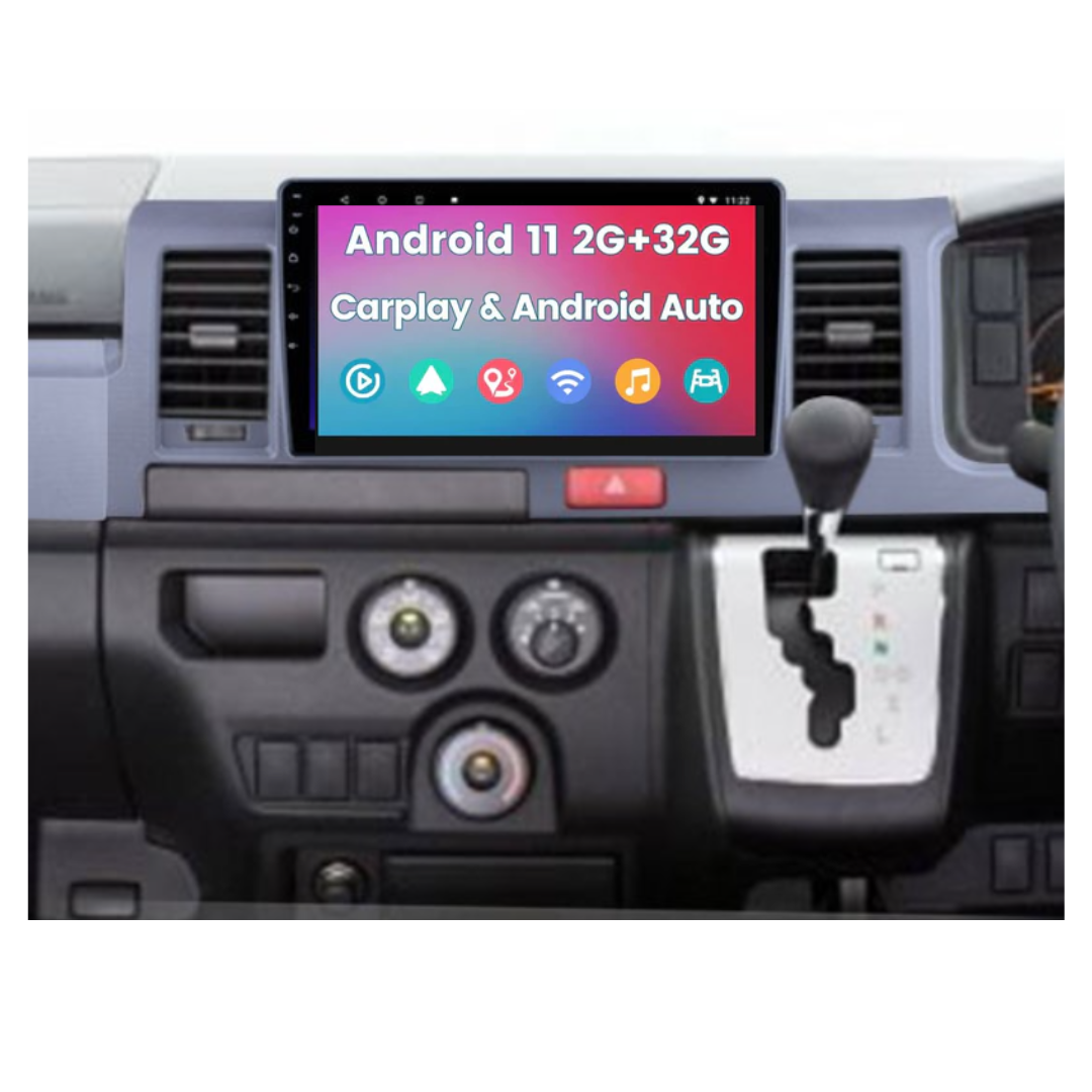 Daiko Multimedia Unit Wireless Carplay Android Auto For Toyota Hiace 2